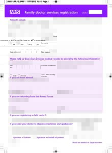 New GMS Registration Form – Old Bridge Surgery